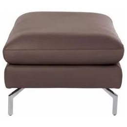 Hocker Calia italia "Dave mit edlem Metallfu&szlig;", braun (espresso), B:95cm H:42cm T:68cm, Hocker, Hocker
