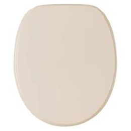 WC-Sitz Sanilo "Basic", beige, B:37,7cm L:47cm, MDF - Mitteldichte Holzfaserplatte, WC-Sitze, mit Absenkautomatik