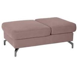 Sit & More Hocker SIT & MORE "Percy", lila (flieder), B:114cm H:46cm T:71cm, Hocker, Polsterhocker Sitzhocker, Fu&szlig;h&ouml;he 15cm, mit Klappfunktion, wahlweise in 2 Fu&szlig;farben