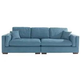 Big-Sofa Home Affaire "Fresh Pond", blau (t&uuml;rkis), B:290cm H:95cm T:96cm, 100% Polyester, Sofas, Big-Sofa, in vielen Bezugsqualit&auml;ten und Farben, B/T/H: 290/96/95 cm