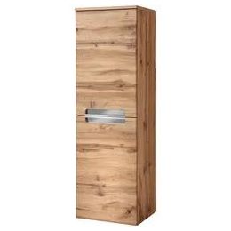 Midischrank Welltime "Malibu", braun (eiche), B:40cm H:130cm T:35cm, Holzwerkstoff, MDF, Schr&auml;nke, Midischrank, Breite 40 cm, mit viel Stauraum