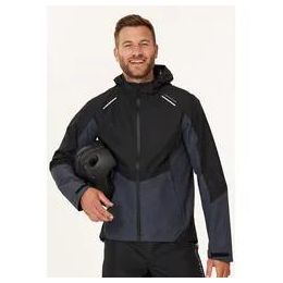 Softshelljacke Endurance "Varberg", Herren, Gr. L, schwarz, 100% Polyester, mehrfarbig, lang, ohne Ausschnitt, Jacken Softshelljacke, mit wasserdichter Membrane