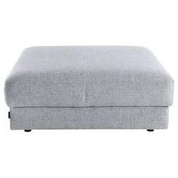 Sofa-Mittelelement Home Affaire "Bloomfield Mega Hocker in 2 Gr&ouml;&szlig;en", grau (antarctica), B:128cm H:43cm T:133cm, 100% Polyester, Polsterelemente, Sofa-Element, passende Erweiterung zur Serie "Bloomfield", als Mittelelement passend