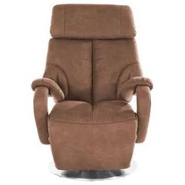 Sit & More TV-Sessel SIT & MORE "Invito", braun (cognac), B:80cm H:113cm T:80cm, Luxus-Kunstleder;NaturLEDER (echtes Rindsleder);Luxus-Microfaser (100% Polyester), Sessel, Fernsehsessel, in Gr&ouml;&szlig;e M, wahlweise mit Motor und Aufstehhilfe