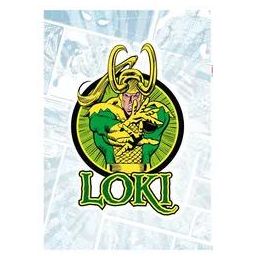 Wandtattoo Komar "Loki Comic Classic - Gr&ouml;&szlig;e 50 x 70 cm", bunt (gr&uuml;n, gelb, schwarz), B:50cm H:70cm, Folie, Wandtattoos, Wandtattoo, selbstklebend, Wandsticker, Kinderzimmer