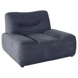 Sessel DOMO collection "Cesena modern, elegante flache Armlehnen, komfortabel", blau (dunkelblau), B:122cm H:81cm T:109cm, Sessel, Sessel