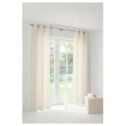 Guido Maria Kretschmer Home & Living Vorhang "0" Gr. 3, beige (natur), B:142cm H:225cm, Jacquard, Baumwolle (Bio-Baumwolle), GUIDO MARIA KRETSCHMER HOME & LIVING, Gardinen, 0