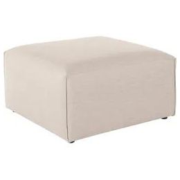 Polsterhocker OTTO HOME "N&ouml;re", beige, B:80cm H:46cm T:80cm, Samtoptik (100% Polyester);Struktur (100% Polypropylen);Struktur fein (100% Polyester);Webstoff (100% Polyester);Luxus-Microfaser Lederoptik (100% Polyester);Baumwoll-/Leinenmix (60% Baumwolle/40% Leinen), Hocker, Polsterhocker, Modul - zum Zusammenstellen; in vielen Bezugsqualit&auml;ten und Farben