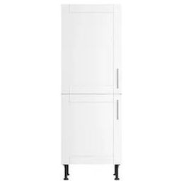 Midischrank KOCHSTATION "KS-Ahus", braun (wei&szlig; matt, wildeiche nachbildung), B:60cm H:176,6cm T:58,4cm, Schr&auml;nke, Midischrank Seitenschrank, Breite 60 cm