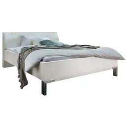 Futonbett Wiemann "Monaco, Bettgestell, Bettrahmen, komfortables Polsterkopfteil", wei&szlig;, B:189cm L:218cm, Betten, Futonbett, Polsterkopfteil aus Kunstleder, verschiedene Gr&ouml;&szlig;en, in Komforth&ouml;he