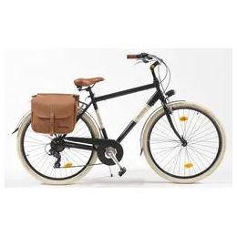 Cityrad "Citybike 615 Alu Man" Gr. 50, schwarz (schwarz, schwarz), VENICE - I LOVE ITALY, Fahrr&auml;der, 50cm, 28 Zoll (71,12cm), f&uuml;r Herren, Kettenschaltung