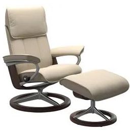 Relaxsessel stressless "Admiral", beige (cream batick), B:93cm H:103cm T:79cm, Leder BATICK: BATICK ist ein leicht korrigiertes, durchgef&auml;rbtes und genarbtes M&ouml;belleder, bei dem die meisten Unebenheiten und Spuren in der Regel entfernt wurden., Sessel, Relaxsessel, mit Signature Base, Gr&ouml;&szlig;e M & L, Gestell Wenge