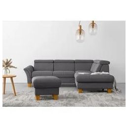 Ecksofa Home Affaire "Lindgren L-Form", braun (espresso), B:249cm H:84cm T:217cm, 100% Polyester, Sofas, Ecksofa, wahlweise mit TV-Funktion, Stauraum und Kopfteilverstellung