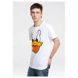 T-Shirt logoshirt "Donald Duck", Herren, Gr. 4XL, wei&szlig; (altwei&szlig;), 100% Baumwolle, bedruckt, normal, Rundhals, Shirts T-Shirt, im lizenziertem Originaldesign