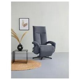 Sit & More TV-Sessel SIT & MORE "Tycoon", grau, B:74cm H:112cm T:82cm, 100% Polyester, Sessel, wahlweise manuell, mit zwei Motoren oder mit Akku oder mit 2 Motoren