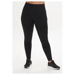 Sporthose Q BY ENDURANCE "Cerine", Damen, Gr. 48/50, EURO-Gr&ouml;&szlig;en, schwarz, 80% Nylon, 19% Elasthan, 1% Polyester, unifarben, Hosen Sporthose, mit leichter Kompression