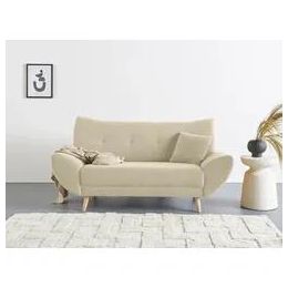 2-Sitzer Home Affaire "Basta", beige (creme), B:174cm H:80cm T:82cm, 100% Polyester, Sofas