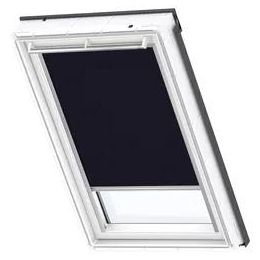 Verdunklungsrollo Velux "DKL SK08 1100S", blau (dunkelblau), SK08, Aluminium, Polyester, Rollos, Verdunklungsrollo, alufarbene F&uuml;hrungsschienen & Griffleiste
