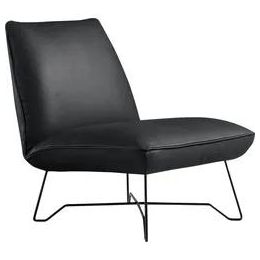 Sessel Egoitaliano "Lia Loungesessel, elegant und stylisch, toller Sitzkomfort", schwarz, B:62cm H:73cm T:79cm, Leder &raquo;BULL&laquo; (echtes Rindsleder). Geschliffenes, pigmentiertes und behandeltes Rindsleder mit einer Dicke von 1, 3-1, 5 mm. Dieses Leder zeigt eine ziemlich weiche Hand mit einem halb undurchsichtigen Aussehen. Es handelt sich um ein gesch&uuml;tztes Leder. Eine leichte Deckschicht sch&uuml;tzt si