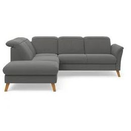 Sit & More Ecksofa SIT & MORE "Romero L-Form", grau, B:250cm H:91cm T:220cm, 90% Polyester 10%Polyamid, Sofas, Ecksofa, wahlweise mit oder ohne TV-Funktion, Bettfunktion, Bettkasten