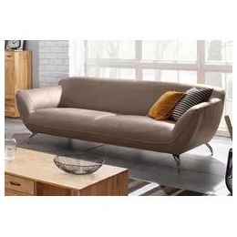 3-Sitzer GUTMANN FACTORY "Venezuela", grau (taupe), B:245cm H:83cm T:115cm, Sofas