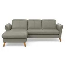 Sit & More Ecksofa SIT & MORE "Romero L-Form", grau, B:245cm H:91cm T:178cm, 100% Polyester, Sofas, Ecksofa, wahlweise mit oder ohne Relax-Funktion, Bettfunktion, Bettkasten