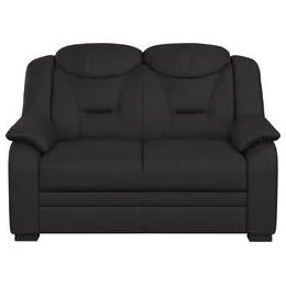 2-Sitzer COTTA "Marcus", schwarz, B:138cm H:99cm T:99cm, 64% Polyurethan, 25% Polyester, 11% Baumwolle, Sofas, Sofa mit hoher R&uuml;ckenlehne