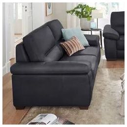 3-Sitzer Calia italia "Gaia, Sofa im edlen Design und mit erstklassigem Sitzkomfort", schwarz, B:210cm H:92cm T:97cm, Luxus-Microfaser Ginevra (100% Polyester), Sofas, aus pflegeleichtem Luxus-Microfaser Ginevra Hydro Care