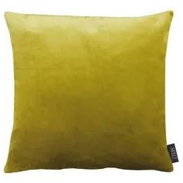 Dekokissen Apelt "Arte" Gr. 1, gr&uuml;n (gr&uuml;n, gelb, unifarben), B:45cm L:45cm, Polyester, Dekokissen_Sitzkissen_Kissenh&uuml;llen, Kissenh&uuml;lle mit F&uuml;llung, 1 St&uuml;ck