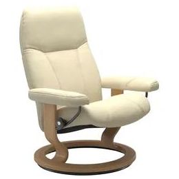 Relaxsessel stressless "Consul", beige (vanilla paloma), B:72cm H:94cm T:70cm, Leder BATICK: BATICK ist ein leicht korrigiertes, durchgef&auml;rbtes und genarbtes M&ouml;belleder, bei dem die meisten Unebenheiten und Spuren in der Regel entfernt wurden.;Leder PALOMA: PALOMA ist ein durchgef&auml;rbtes Semianilin-M&ouml;belleder mit nat&uuml;rlicher Narbung.;ROHLEDER Stoff Q2 FARON: Ein fester zuverl&auml;ssiger Boucl&eacute; mit eine