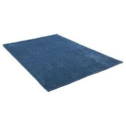 Hochflor-Teppich Gino Falcone "Alessandro" Gr. 1, blau, B:50cm H:25mm L:80cm, Kunstfaser, Teppiche, besonders weich durch Microfaser, ideal im Wohnzimmer & Schlafzimmer