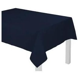 Tischdecke WIRTH "NEWBURY" Gr. 3, blau (nachtblau), B:130cm L:160cm, Baumwolle, Polyester, Tischdecken, Tischdecke