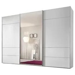 Schwebet&uuml;renschrank STAUD "Sonate Lucca mit Spiegel, Made in Germany", wei&szlig; (alpinwei&szlig;glas), B:298cm H:222cm T:68cm, Holzwerkstoff, Schr&auml;nke, Schwebet&uuml;renschrank, Mit vier verschiedenen Ausstattungsvarianten