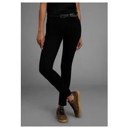 Skinny-fit-Jeans Arizona "Ultra-Stretch", Damen, Gr. 25, K + L Gr, schwarz (schwarz schwarz), Denim/Jeans, Obermaterial: 74% Baumwolle, 24% Polyester, 2% Elasthan, Basic, extraeng lang, Jeans, extra-enger Beinverlauf, normale Leibh&ouml;he, mit Eingrifftaschen, Topseller