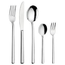 Pinti Inox Besteck-Set PINTINOX "Synthesis", silber (edelstahlfarben), 30 Stk., Edelstahl 18/10, Essbesteck-Sets
