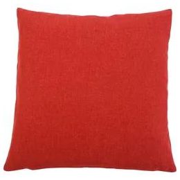 G&ouml;zze Dekokissen G&Ouml;ZZE "Milano", rot (karminrot, unifarben), B:50cm L:50cm, Polyester, Dekokissen_Sitzkissen_Kissenh&uuml;llen, mit Rei&szlig;verschluss, Kissenh&uuml;le ohne F&uuml;llung, 2 St&uuml;ck