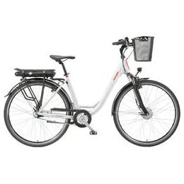 E-Bike Telefunken "Multitalent RC657" Gr. 49, wei&szlig;, Elektrofahrr&auml;der, 49cm, 28 Zoll (71,12cm), Pedelec, Elektrofahrrad f&uuml;r Damen u. Herren