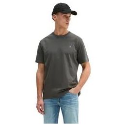 Marc O'Polo T-Shirt MARC O'POLO, Herren, Gr. XL (54), grau (gray pinstripe), Jersey, Obermaterial: 100% Baumwolle, Basic, Rundhals, Shirts T-Shirt, Logo-T-Shirt aus Bio-Baumwolle, Topseller