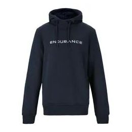 Sweatshirt Endurance "Lionk", Jungen, Gr. 140, blau (dunkelblau), 65% Polyester, 35% Baumwolle, unifarben, normal, ohne Ausschnitt, Sweatshirts Sweatshirt, mit l&auml;ssiger Kapuze