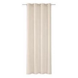 Vorhang WIRTH "Medina" Gr. 3, beige (creme), B:135cm H:225cm, Baumwolle, Polyester, Gardinen