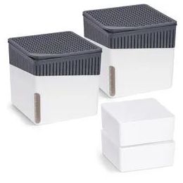 Luftentfeuchter Wenko "Cube", wei&szlig;, B:13cm H:13cm T:13cm, Luftentfeuchter, 2 x 500 g