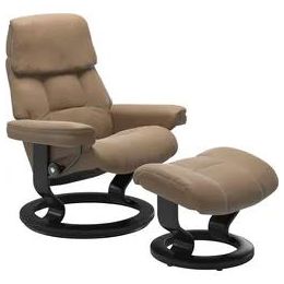 Relaxsessel stressless "Ruby", braun (braun paloma), B:88cm H:99cm T:77cm, Leder BATICK: Batick ist ein leicht korrigiertes, durchgef&auml;rbtes und genarbtes M&ouml;belleder, bei dem die meisten Unebenheiten und Spuren in der Regel entfernt wurden. Batick wird mitunter doppelt&ouml;nig gef&auml;rbt, um der Oberfl&auml;che mehr Lebendigkeit zu verleihen. Dank einer sch&uuml;tzenden Oberfl&auml;chenbehandlung lassen sich die meisten