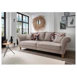 Big-Sofa Home Affaire "Tassilo Mega Sofa mit viel Platz, bequem durch Kaltschaum im Sitz", grau (taupe), B:266cm H:95cm T:110cm, 100% Polyester, Sofas, Big-Sofa
