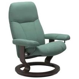 Relaxsessel stressless "Consul", gr&uuml;n (aqua gr&uuml;n paloma), B:76cm H:100cm T:71cm, Leder BATICK: BATICK ist ein leicht korrigiertes, durchgef&auml;rbtes und genarbtes M&ouml;belleder, bei dem die meisten Unebenheiten und Spuren in der Regel entfernt wurden.;Leder PALOMA: PALOMA ist ein durchgef&auml;rbtes Semianilin-M&ouml;belleder mit nat&uuml;rlicher Narbung.;ROHLEDER Stoff Q2 FARON: Ein fester zuverl&auml;ssiger Boucl&eacute; mit ei