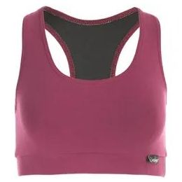 Sport-Bustier WINSHAPE "WVR1", Damen, Gr. S, Normalgr&ouml;&szlig;en, lila (berry love), Obermaterial: 90% Baumwolle, 10% Elasthan, BHs Sport Bustiers