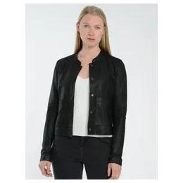 Jagger & Evans Lederjacke JAGGER & EVANS "42021260", Damen, Gr. XL, schwarz, Obermaterial: 100% Ziegenleder, ohne B&uuml;ndchen, Jacken