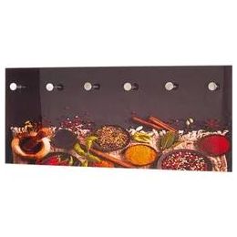 Garderobe HAKU, bunt, Metall, Sicherheitsglas, Garderobenpaneele