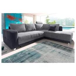 Jockenh&ouml;fer Ecksofa JOCKENH&Ouml;FER GRUPPE "Orlando L-Form, B: 257 cm", schwarz, B:257cm H:82cm T:215cm, Softlux-Kunstleder, im Korpus;Farbe greige: Struktur (45% Polyacryl, 35%Polyester, 20%Baumwolle);Farbe petrol: Struktur in Sitz und Kissen (87% Polyester, 13%Polyacryl);Alca Top (100% Polyester), im Korpus;Alle Farben au&szlig;er greige + petrol: Struktur in Sitz und Kissen (65% Polyacryl, 35% Polyester), Sofas, Eck