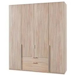 Kleiderschrank wimex "New York", braun (struktureichefarben hell), B:180cm H:208cm T:58cm, Schr&auml;nke, Kleiderschrank, wahlweise 208 oder 236cm hoch