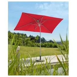 Marktschirm Schneider SCHIRME "Porto", rot, Obermaterial: 100% Polyester, Standschirme, Stahl/Polyester